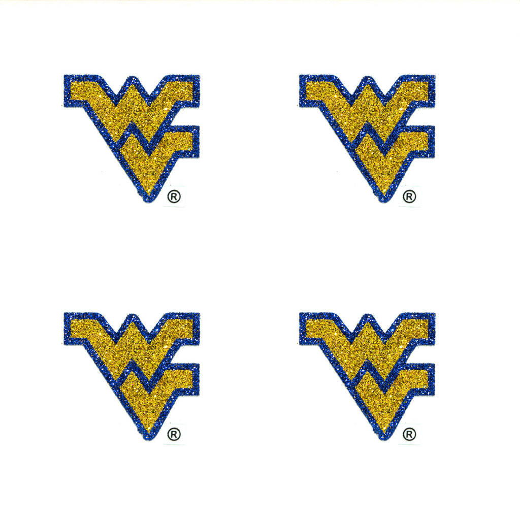 West Virginia Mountaineers Glitter Tattoos 4 Pack | Spirit Tattoos ...