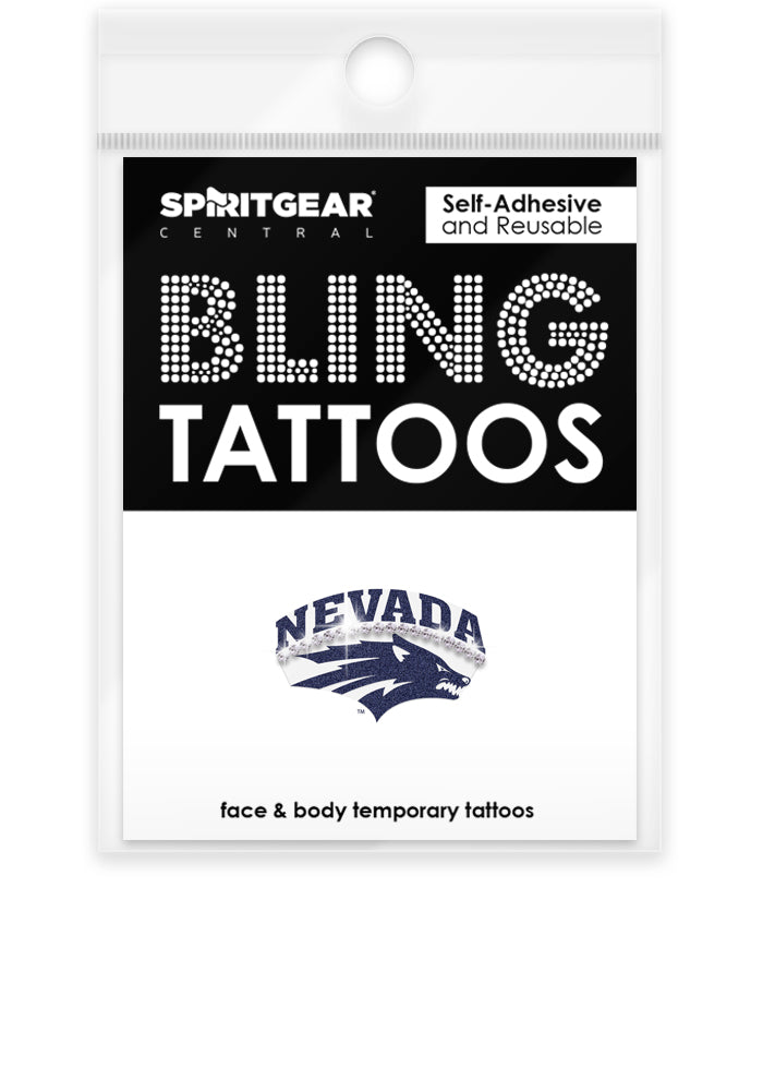 Nevada Wolf Pack Bling Tattoos – Spirit Gear Central
